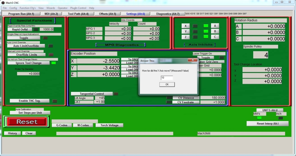 Mach3 setup tutorial - first movements - PoBlog™