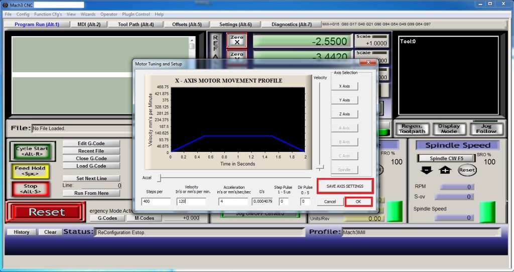 Mach3 setup tutorial - first movements - PoBlog™