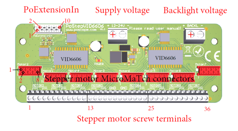 VID6606 - A miniature stepper motor driver PoStepVID6606 | PoLabs.com