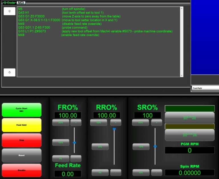 CNC tool setter - automate tool lenght measurements